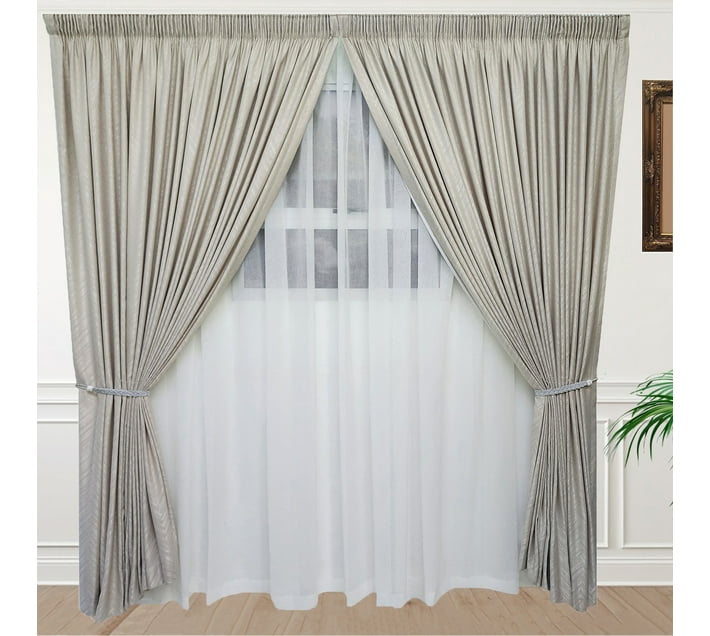 Matoc Designs 240 cm (8 ft) Blends Room Darkening Window Curtain ...