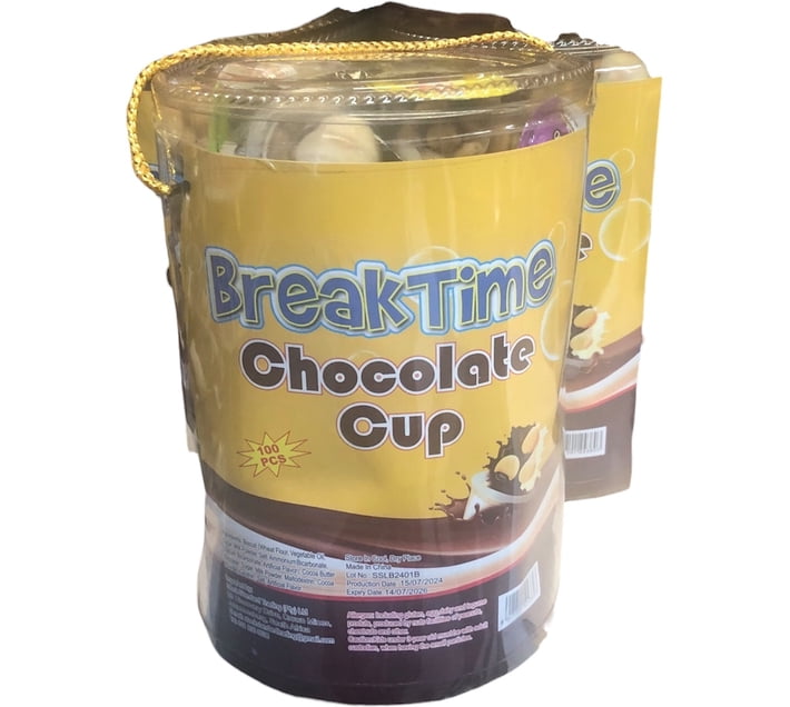 Break Time BT Chocolate Cup Milk Chocolate Fudges (100 x 100 Units) | Makro