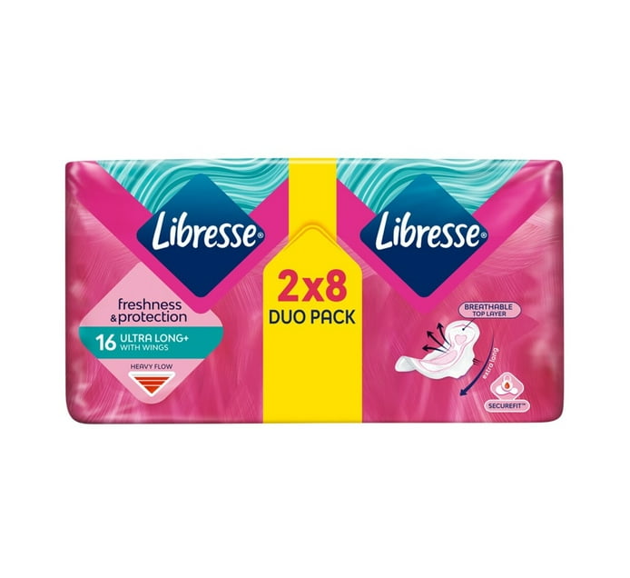 Buy Libresse Long Wings Ultra Pads in Bulk | Makro Business