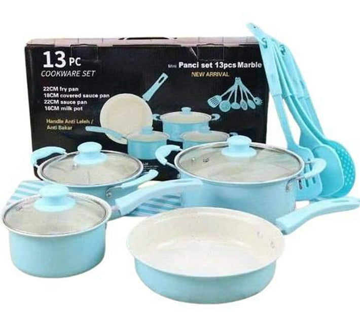 Panci 8-1540 Non-Stick Coated Stainless Steel Cookware Set (4 - Piece) | Makro