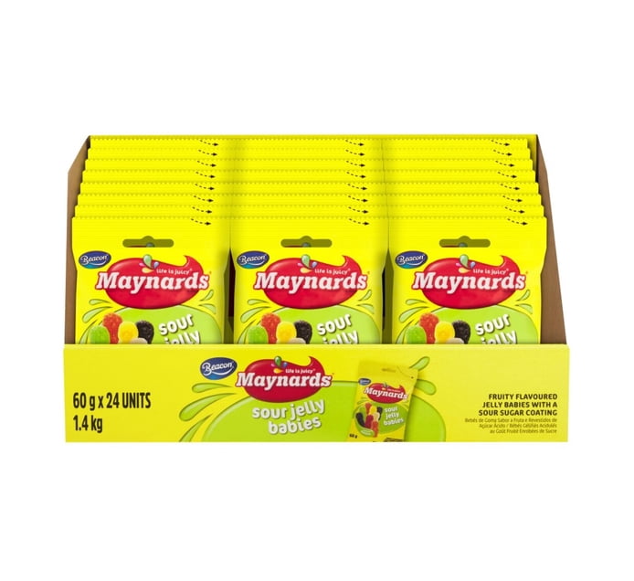 Buy Maynards Jelly Sweets Jelly Babies Sour (24 x 60g) in Bulk | Makro ...