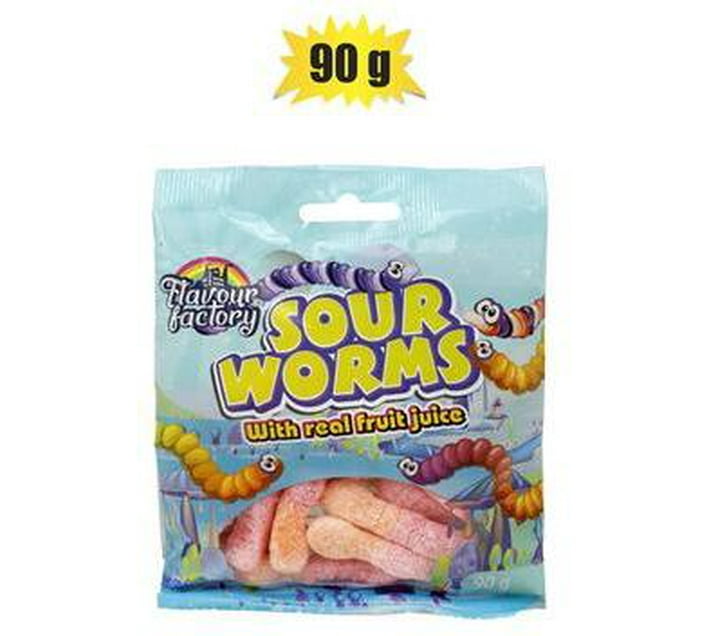Flavour Factory Sweet gummy ff sour worm 90g (th) Bag (90 g) | Makro