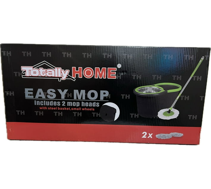 Buy Totally Home Rotating Mop Microfiber-Black-Green Home Mop Set () in ...
