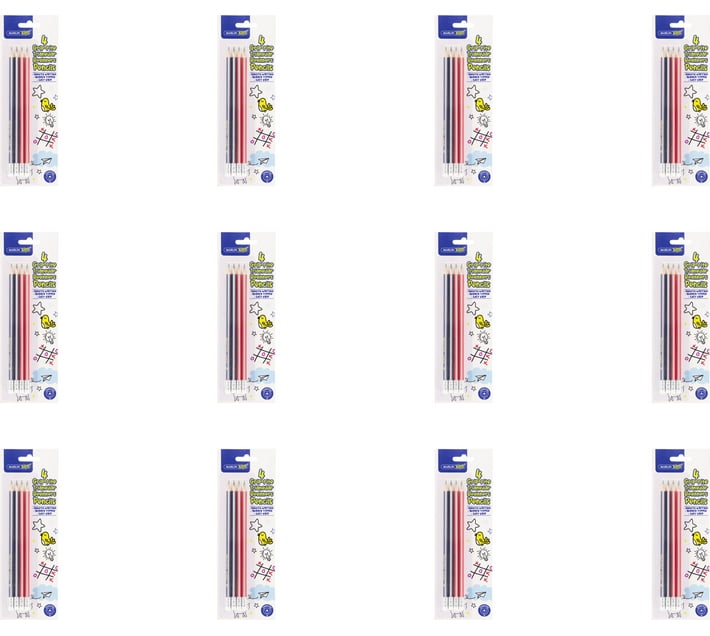 Buy Marlin Kids Grip Rite 2B Pencils 4's Triangular (Set of 12 ...