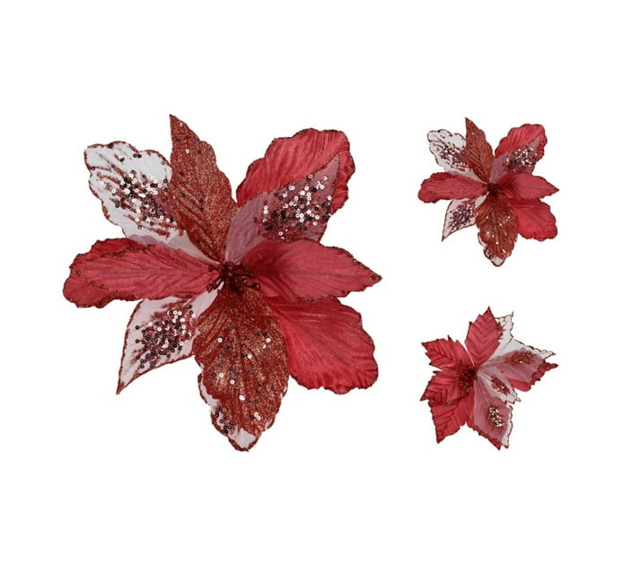 Excellent Houseware Clip-On Glitter Flower Tree Decor | Makro