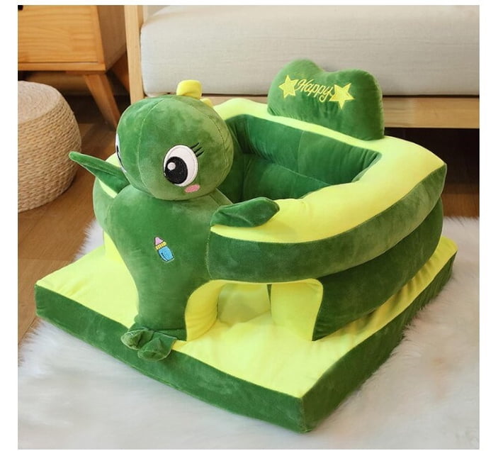 Baby Sofa Support Chair Soft Plush Animals Wingback Chair (GREEN,YELLOW ...
