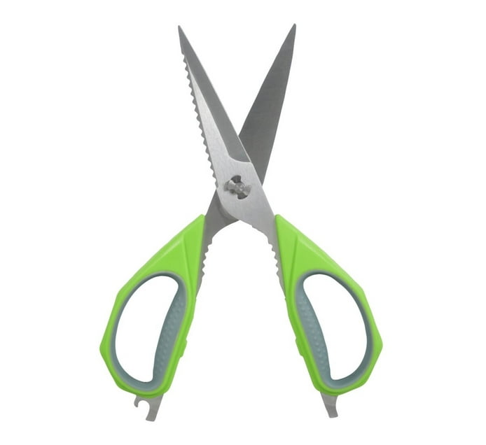 Buy Tevo Clean Cuts Stainless Steel All-Purpose Scissor Green Pack of 1 ...