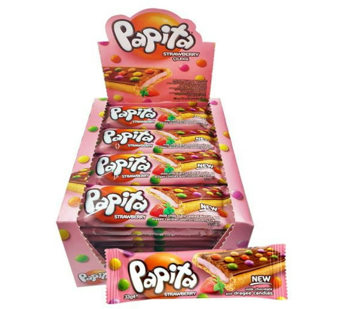 Solen Papita Cookie Bars Strawberry Flavour Assorted Biscuit (1 kg) | Makro