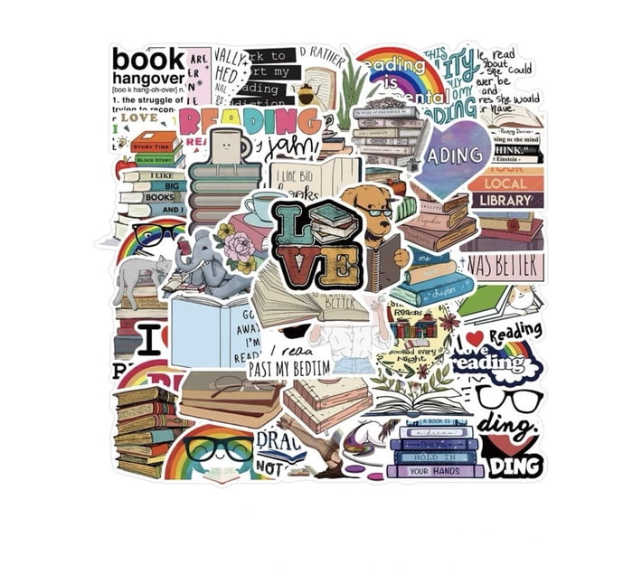 Someone’s in a Makro 50 Assorted Stickers - Reading Themed Stickers Mood