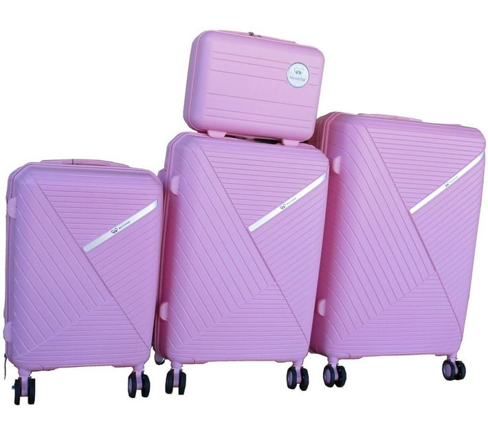 SMTE - Mooistar Unbreakable Travel Luggage 4 Piece Suitcases Spinner ...