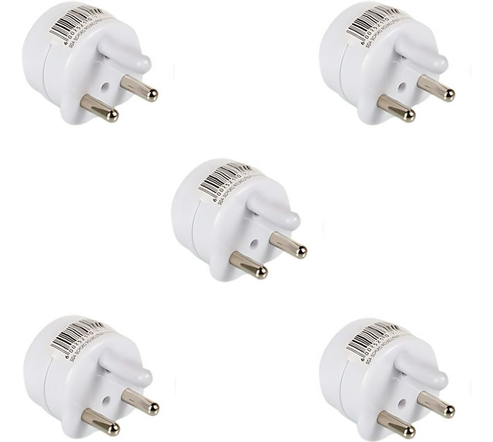 AZ Décor Plug Eurodaptor 2-Pin-Shuko Bulk Worldwide Adaptor (White) | Makro