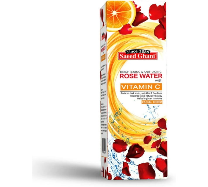 Saeed Ghani Vitamin C Rose Water Facial Toner for Men & Women (120 ml ...