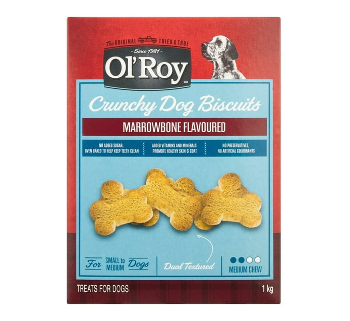 Ol'roy Dog Biscuits Marrowbone Small Medium (1 x 1kg) | Makro