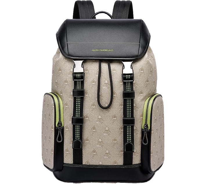 Mark Fairwhale Men's Business Travel Laptop Backpack with Luggage Strap ...