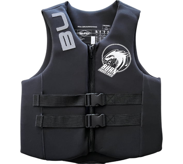 Burn Neoprene Ski Vest - XXS Safety Jacket (Black) | Makro