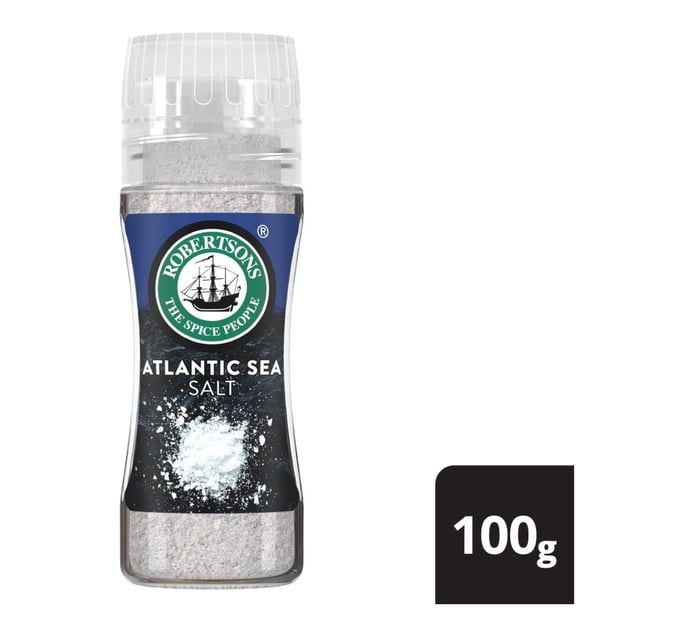 Robertsons Spice Grinder Atlantic Sea Salt (10 x 100ml) | Makro