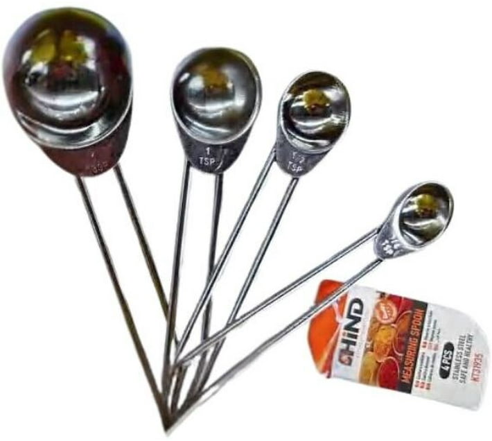 Shind Stainless Steel Measuring Spoon - 4pcs Stainless Steel Measuring ...