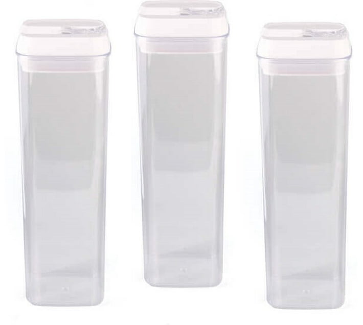 Perfect Dealz Plastic Cereal Dispenser - 0.8 l (Pack of 3, White) | Makro