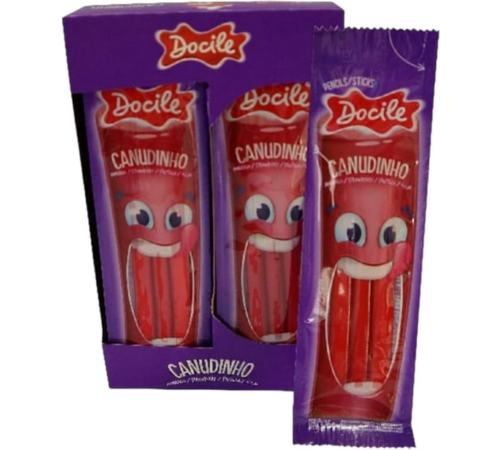 Docile Docile Canudinho Strawberry 15g Pack of 12 Box (12 x 15 g) | Makro