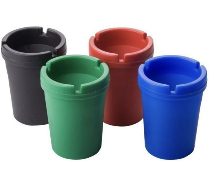 Generic Ashtray Bucket Multicolor Plastic Ashtray (Pack of 4) | Makro