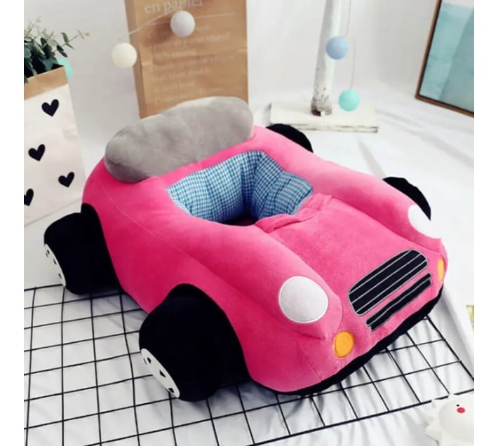Generic Car Shape Soft Plush Cushion Baby Sofa Seat - NA (Pink) | Makro