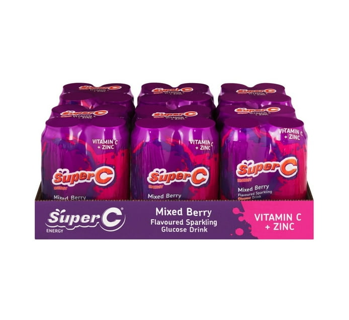 Buy Super C Super C Energy Drink, 500ml Mixed Berry X 24 Mixed B in ...