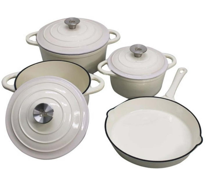 Avi white7pie1 Non-Stick Coated Cast Iron Cookware Set (1 - Piece) | Makro