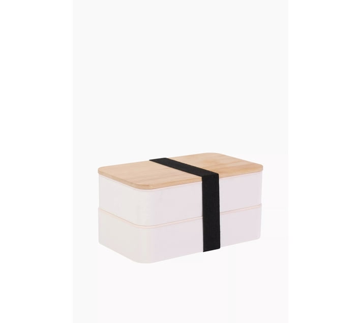 oma Double Layer Lunch Box 2 Containers Lunch Box (8 ml, Thermoware ...