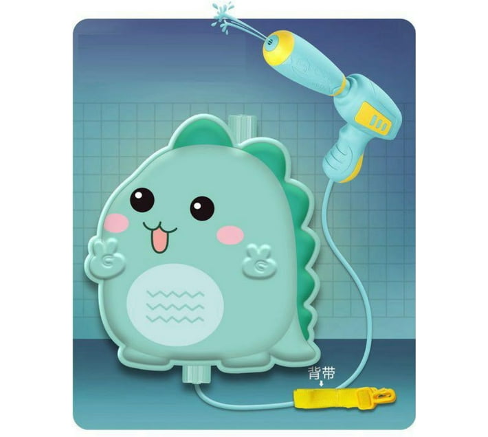 Generic Blue Dinosaur T-Rex Water Gun Backpack Water Gun (Blue) | Makro