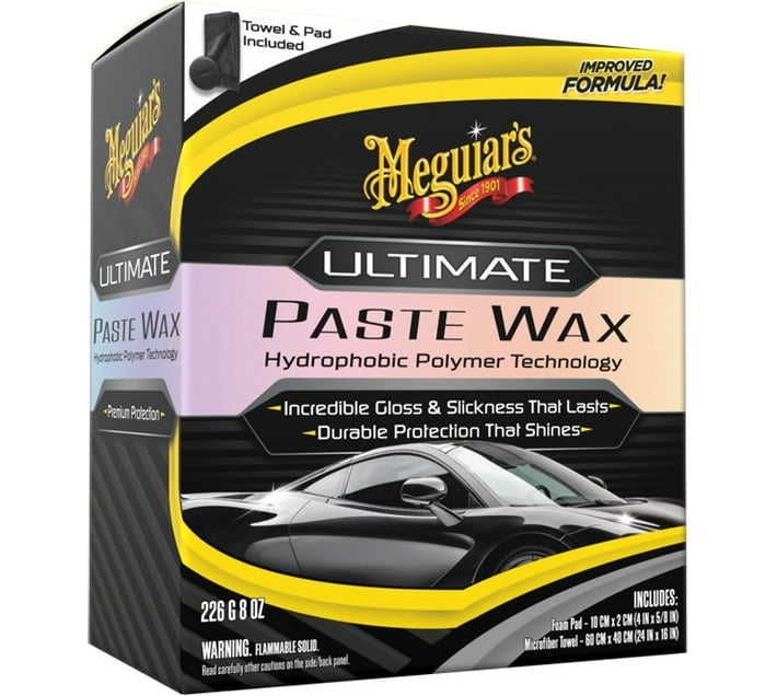 Meguiar's Ultimate Paste Wax Paste Car Polish for Exterior (226 g, Pack ...