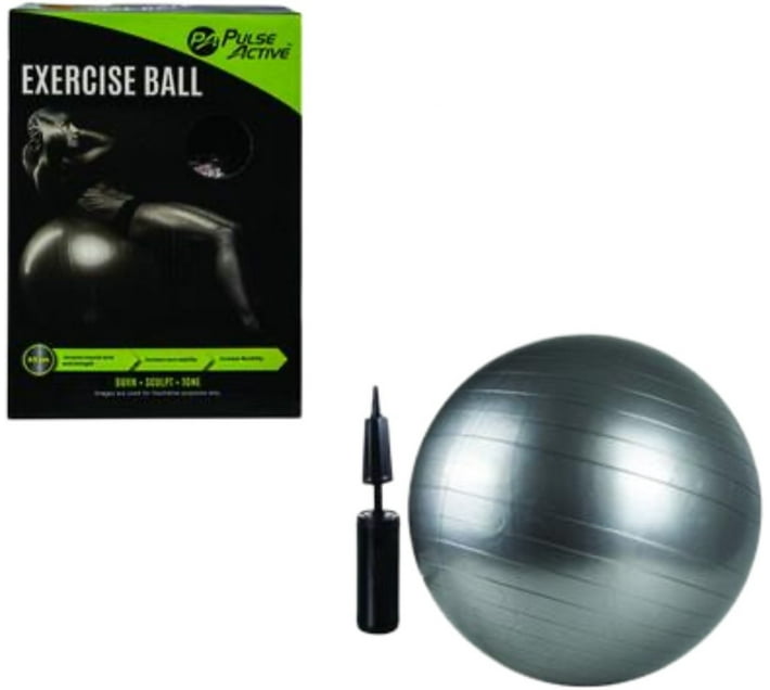 Pulse Active 466-005501 Medicine Ball (Weight: 5 kg, Silver) | Makro