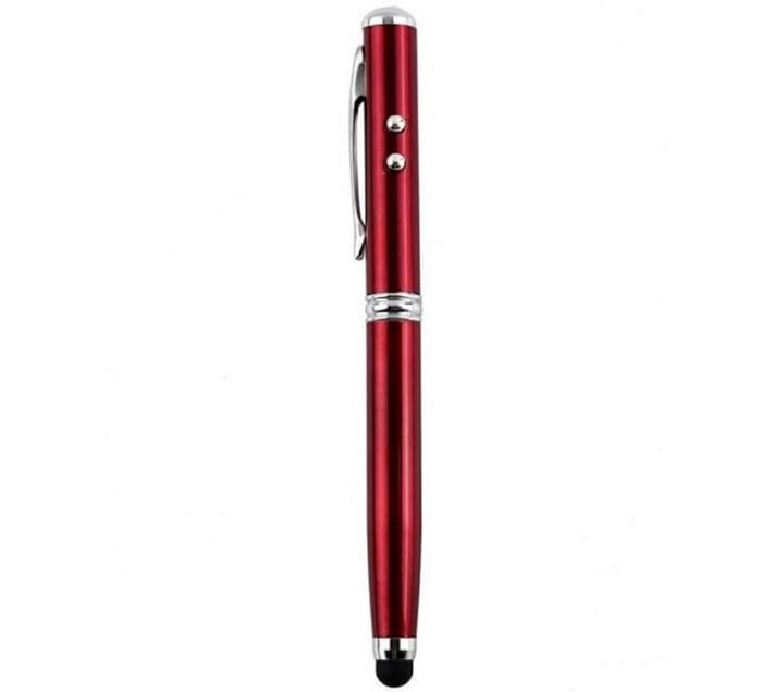 World 108-13 4 in 1 multi function touch pen , laser pointer (650 nm, Red, Pack of 1) | Makro