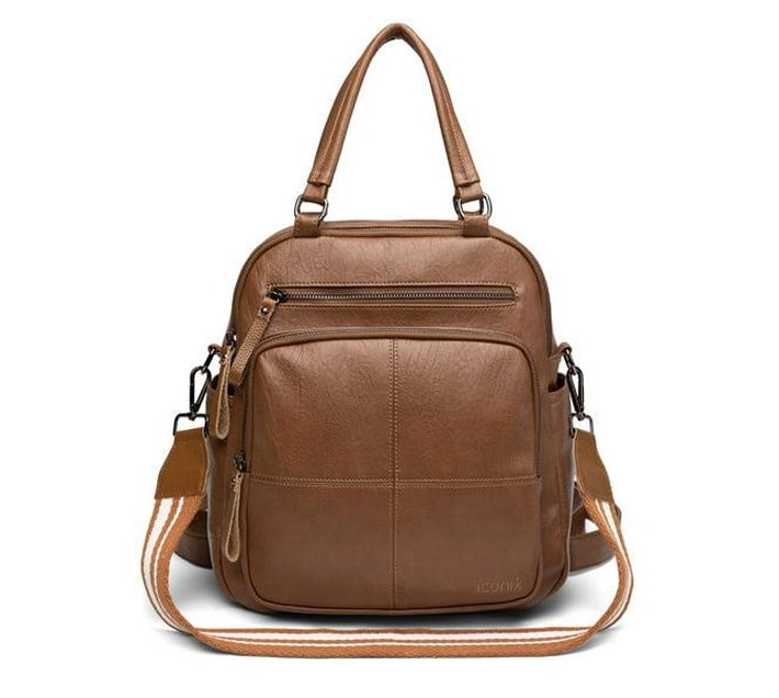 Someone’s in a Makro Ladies 3-Way PU Leather Messenger Bag | 1992 | Tan ...