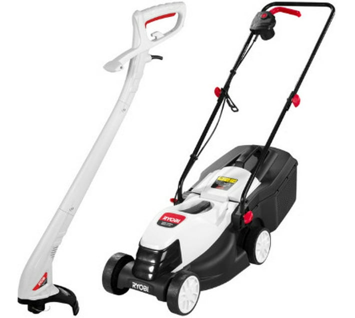 Buy Ryobi Electric Lawnmower 1200 W and Trimmer 300 W Combo Lawn Mower ...
