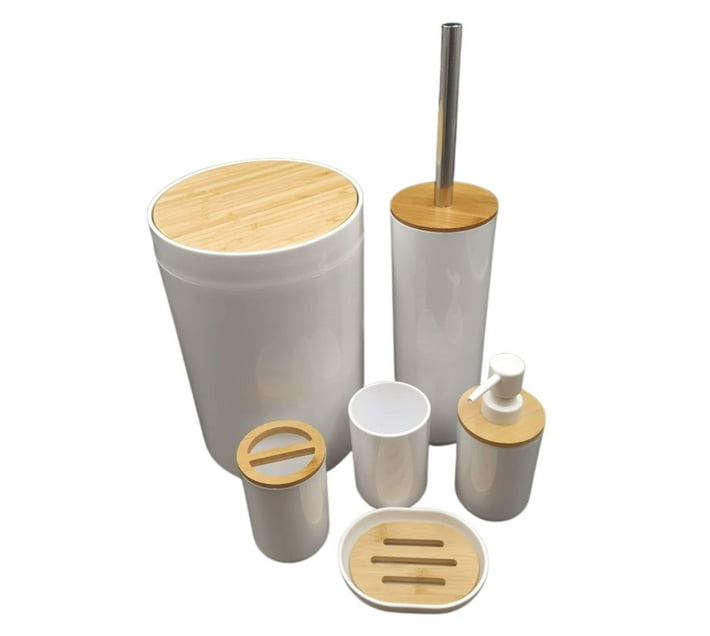 Someone’s in a Makro 6Pc Bathroom Set - White Mood