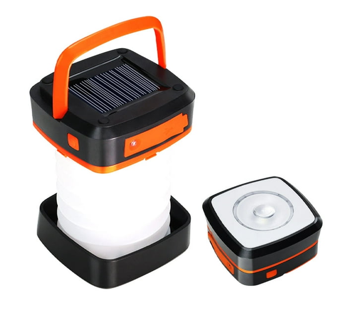Someone’s in a Makro Rechargeable Expandable Solar Lantern - Orange Mood