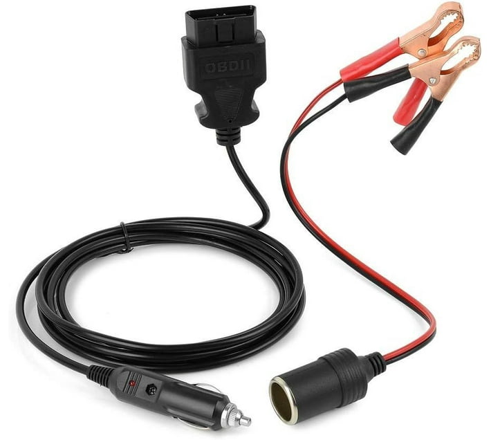 OBD DYNAMICS OBD2 Emergency Power Supply Cable for Car Diagnostics ...