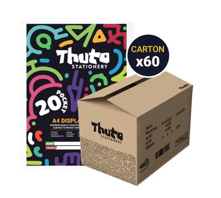 Someone’s in a Makro Thuto A4 Display File 20 Pocket (60 Pcs Carton ...