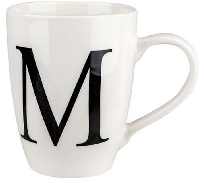 General Merchandise Mug Daily Tall Letter M,400ml Ceramic Coffee Mug ...