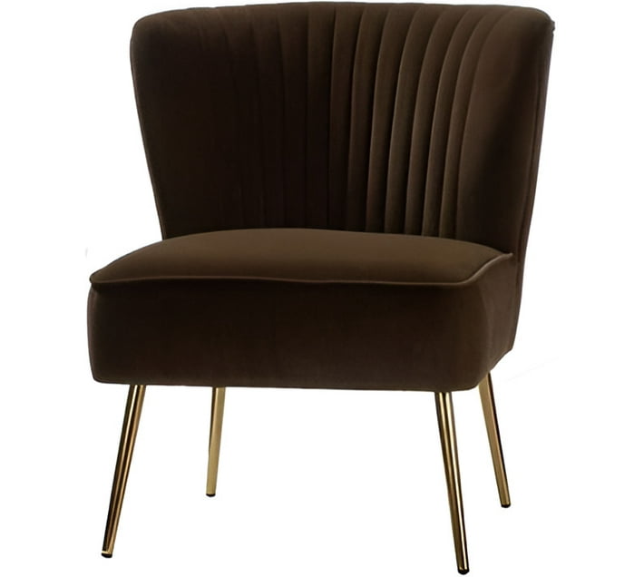 Penna furniture Fabric Dining Chair (Set of 1, Finish Colour - Brown ...