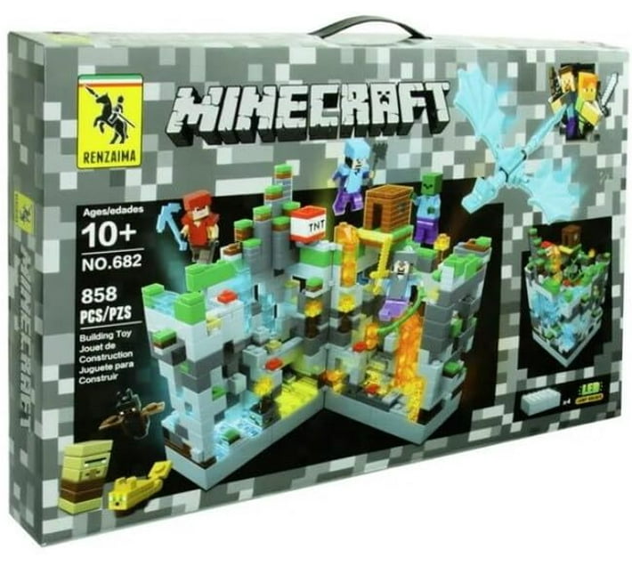 Minecraft Building Construction Blocks – 858 Pieces Minecraft Building ...
