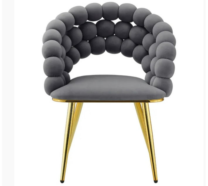 Designer Concepts Zoe Chair -Grey Engineered Wood Living Room Chair | Makro