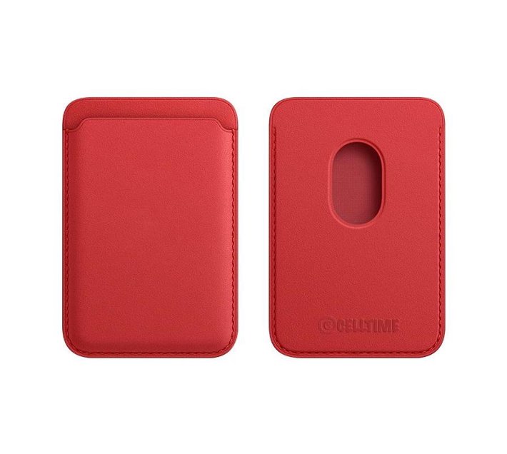 Someone’s in a Makro CellTime Premium MagSafe Wallet - Red Mood
