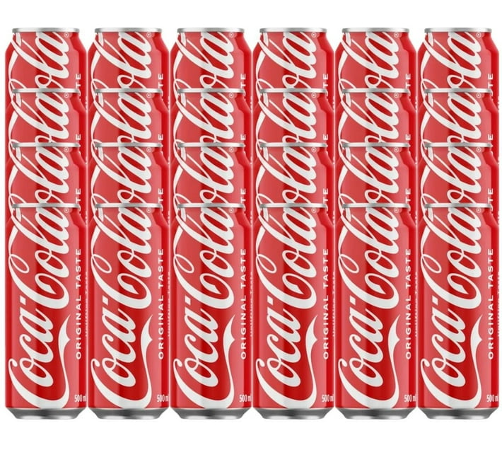 Buy Coca-Cola Original Taste Soft Drink (24 x 500 ml) in Bulk | Makro ...