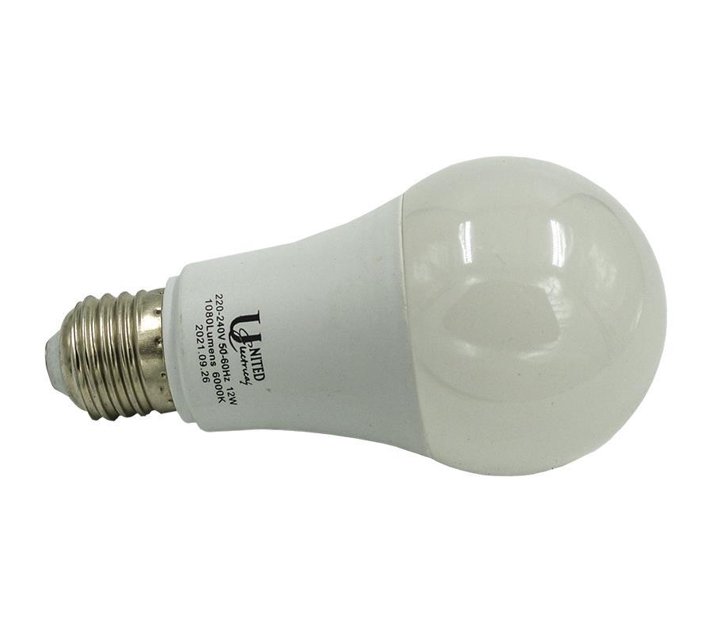 Someone’s in a Makro UNITED ELECTRICAL 12 Watt E27 A65 LED Bulb Cool ...