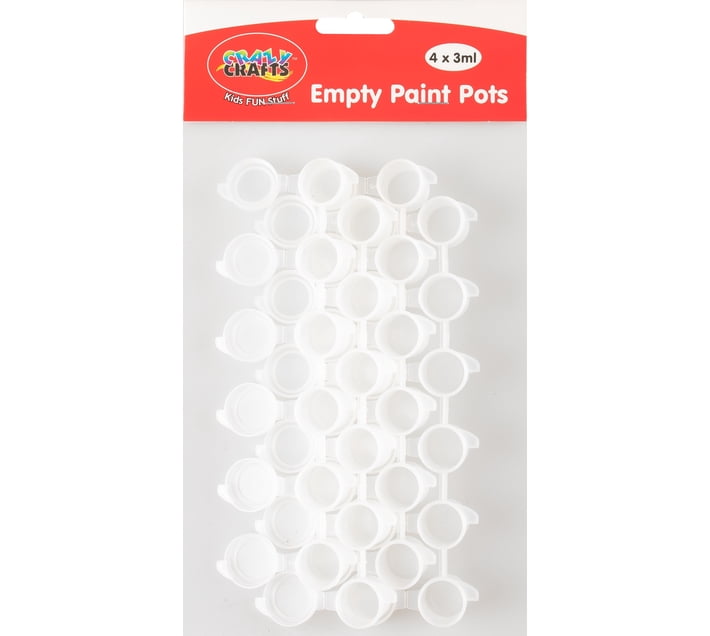 CRAZY CRAFTS Empty Paint pot 3ml Prints, Stamps & Painting Kit Art and ...