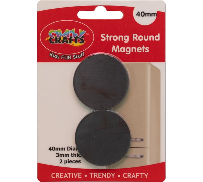 CRAZY CRAFTS CRM40 Multipurpose Office Magnets Pack of 1 (Black) | Makro