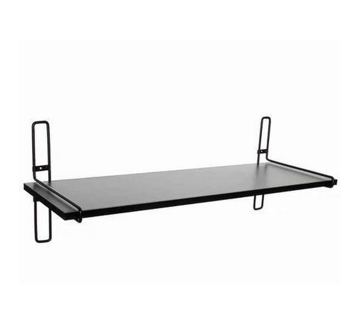 Caymann Black Spacious Floating Wall Shelf | Makro