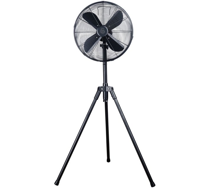 Swan Stealth Black 45cm Tripod Pedestal Fan A+ 450 mm 4 Blade Floor Fan ...