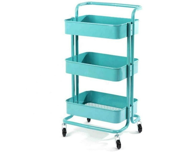 gloryhome 60012 Stainless Steel Kitchen Trolley (Pre-assembled) | Makro